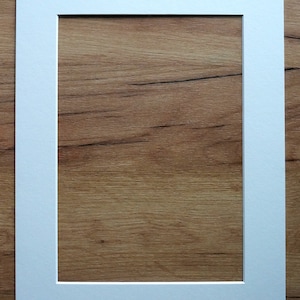 Custom Size Mat Board for Frame / Picture Mount, Black Matte, White ...