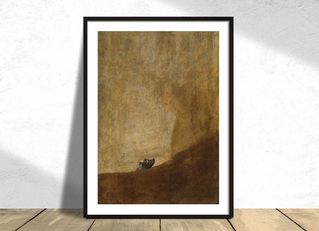 The Dog - Francisco Goya | Classic Art, Reproduction Print, Retro ...