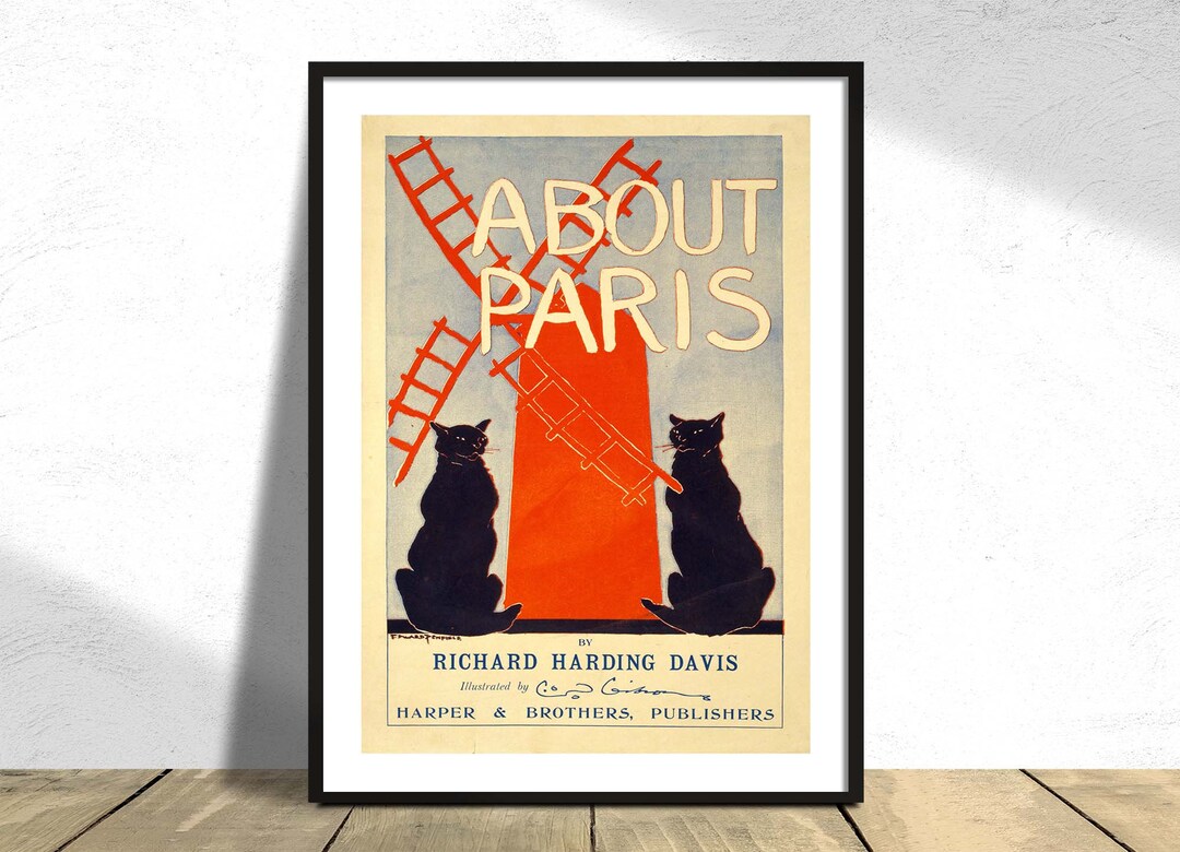 About Paris - Richard Harding Davis | French Decor, Vintage Print ...