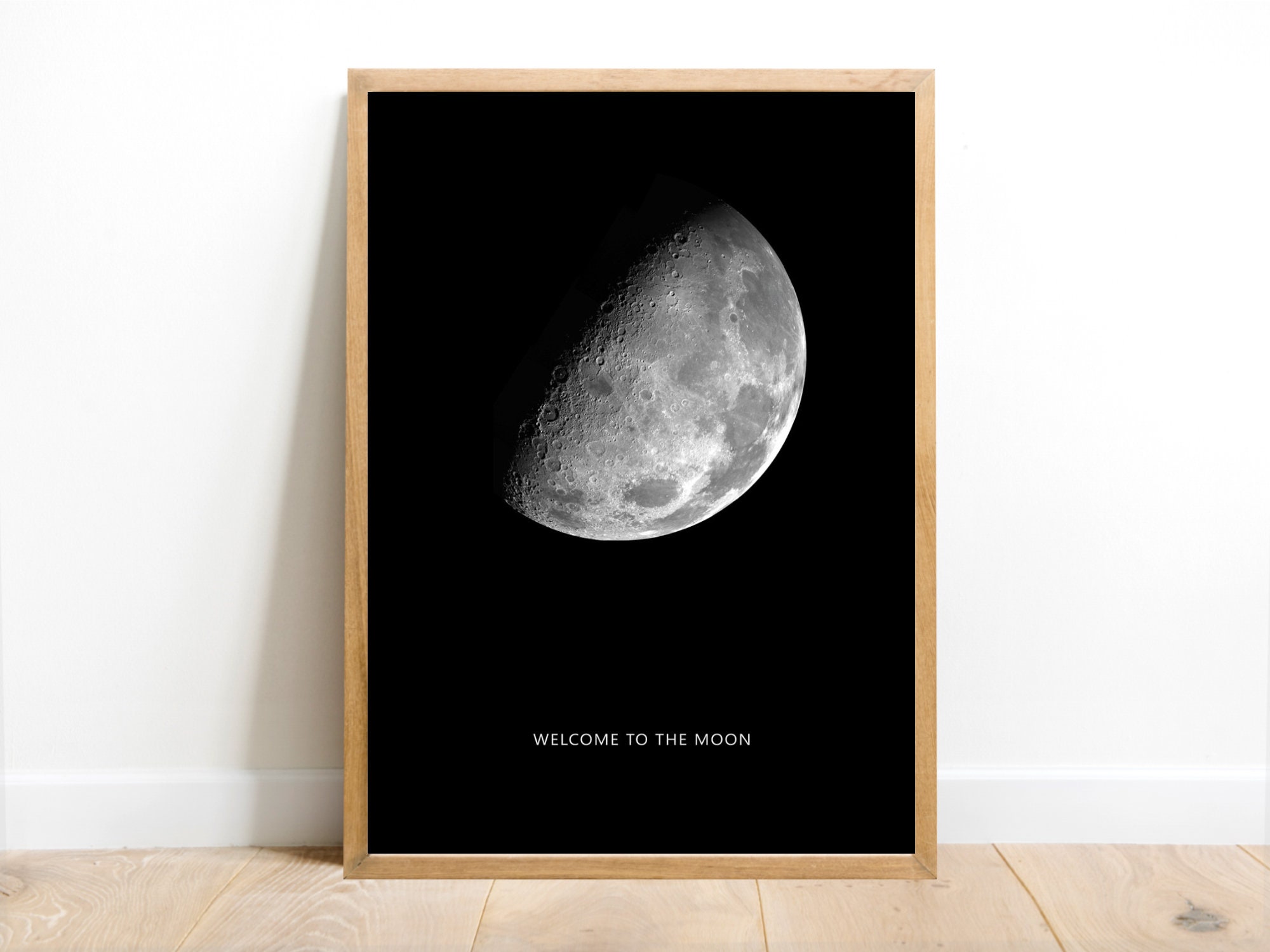 Moon poster Quote Moon photography Print Art Universe Poster | Etsy