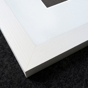 Wood Frame With Mat for Your Print Black, White, Walnut, Natural ...