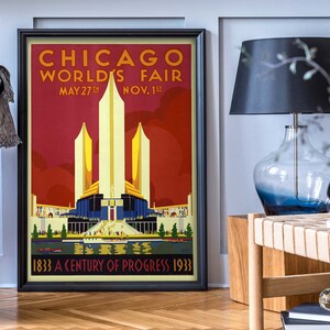 Chicago World's Fair, a Century of Progress, Expo Poster, 1933 Itravel ...
