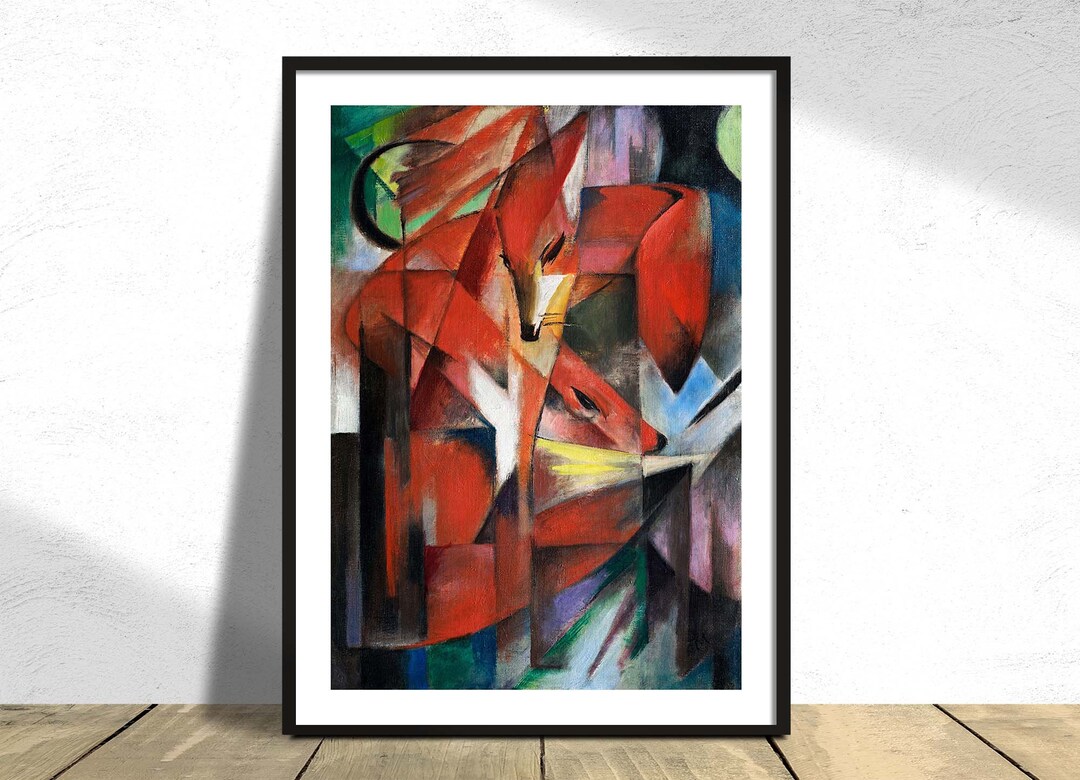 The Foxes - Franz Marc | Expressionist Decor, Vintage Print, Poster ...