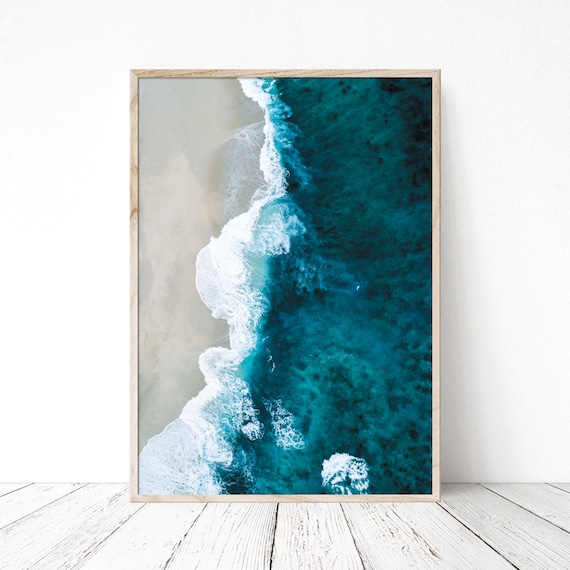 Ocean Waves Beach Printed Poster Wallposter Posters | Etsy