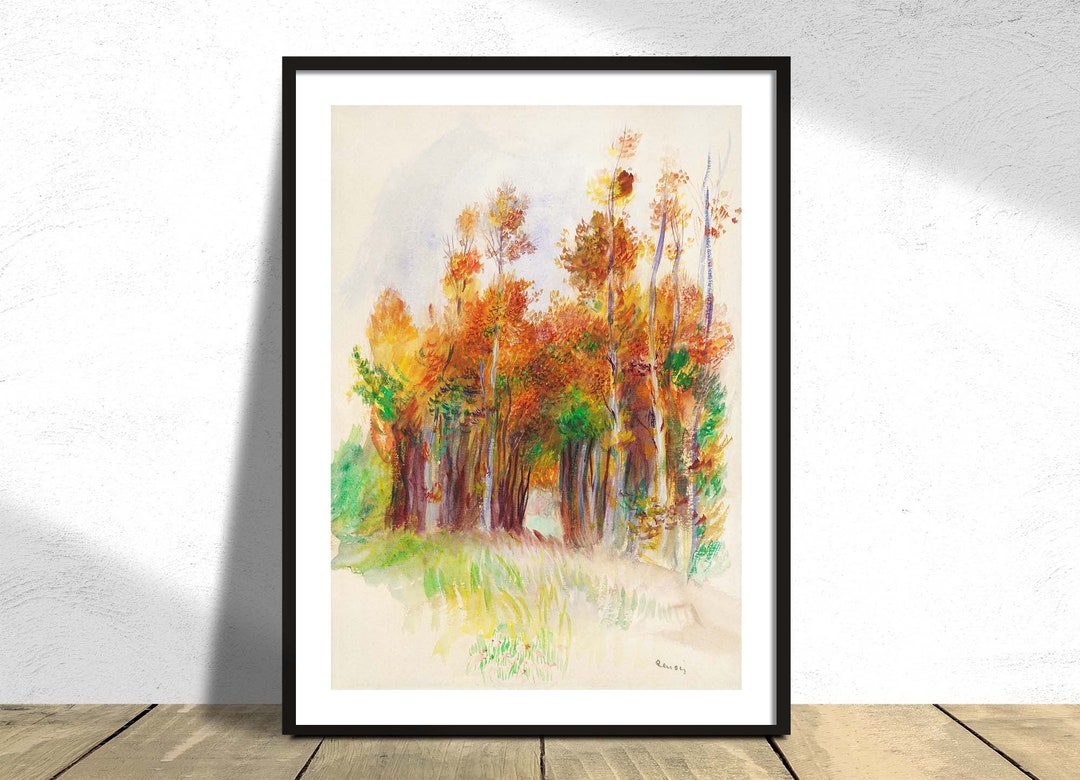 Grove of Trees - Pierre-auguste Renoir | Vintage Poster, Plands Print ...