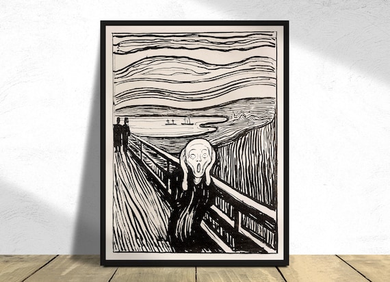 The Scream Edvard Munch Famous Art Abstract Art Poster - Etsy