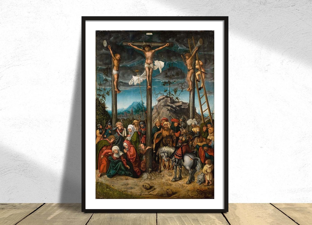 The Crucifixion - Lucas Cranach the Elder | Reproduction Print, Old ...