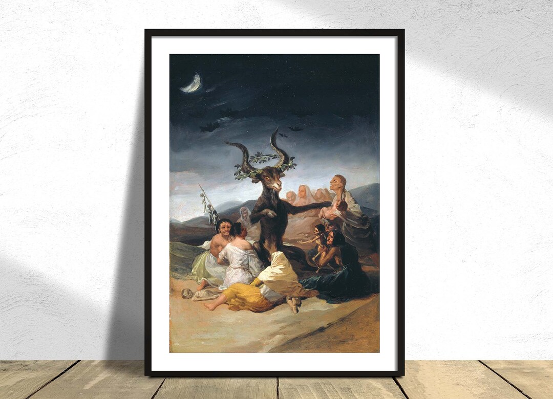 Witches Sabbath - Francisco Goya | Classic Art, Reproduction Print ...