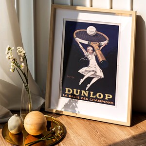 Dunlop, La Balle Des Champions - Jean D'ylen I Advertising Poster, Gift ...