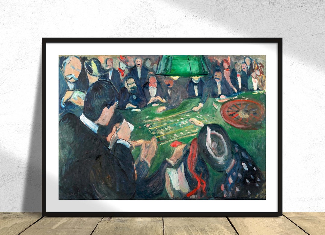At the Roulette Table in Monte Carlo - Edvard Munch | Poster ...