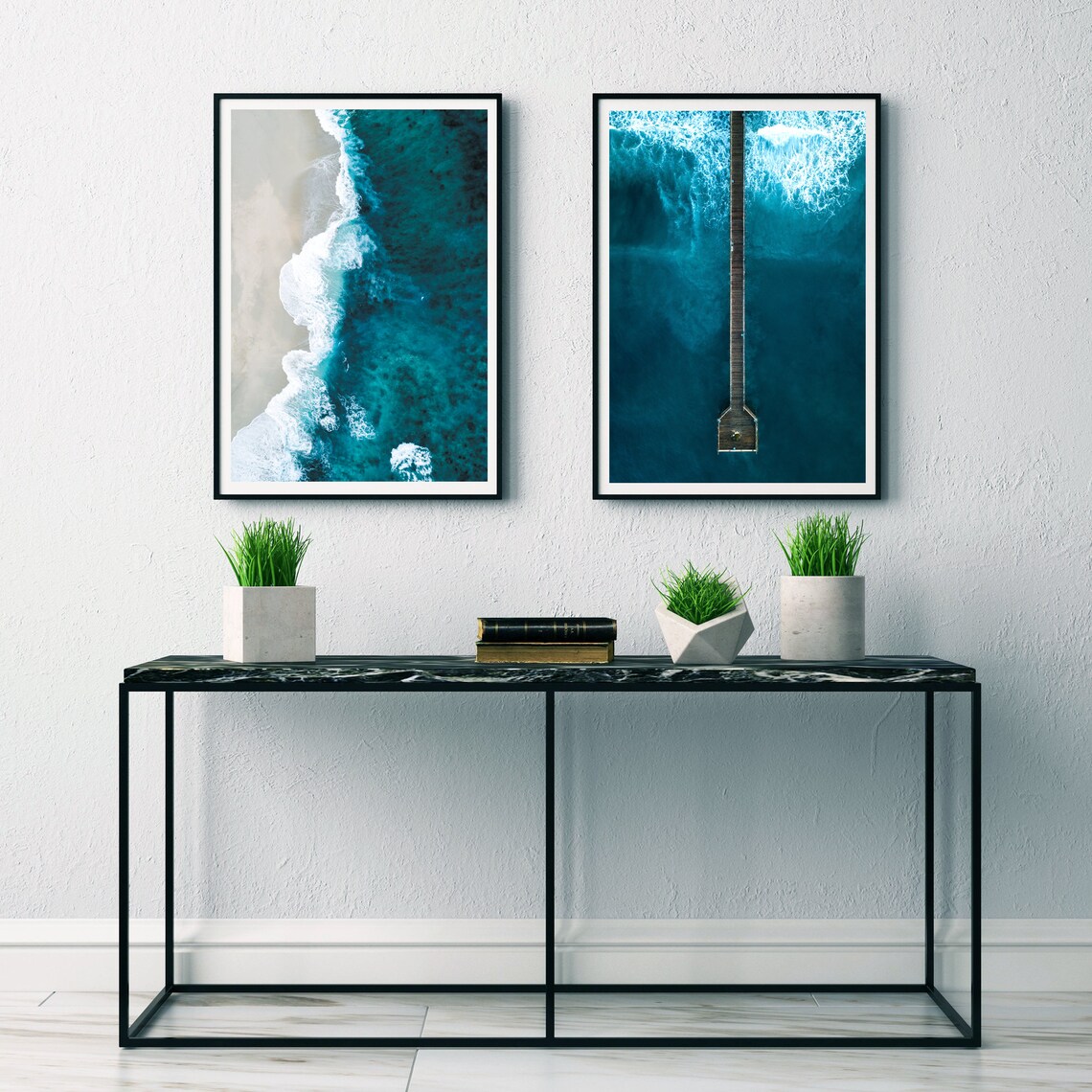 Ocean Waves Beach - Printed Poster Wallposter Posters Wallgallery Art ...