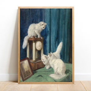 Three Curious Cats - Arthur Heyer | German Art, Vintage Dec, Poster ...