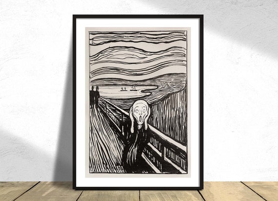 De Schreeuw Kleurplaat De Schreeuw, 1893 Van Edvard Munch Als Poster,