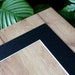 Custom Size Mat Board for Frame / Picture Mount, Black Matte, White ...