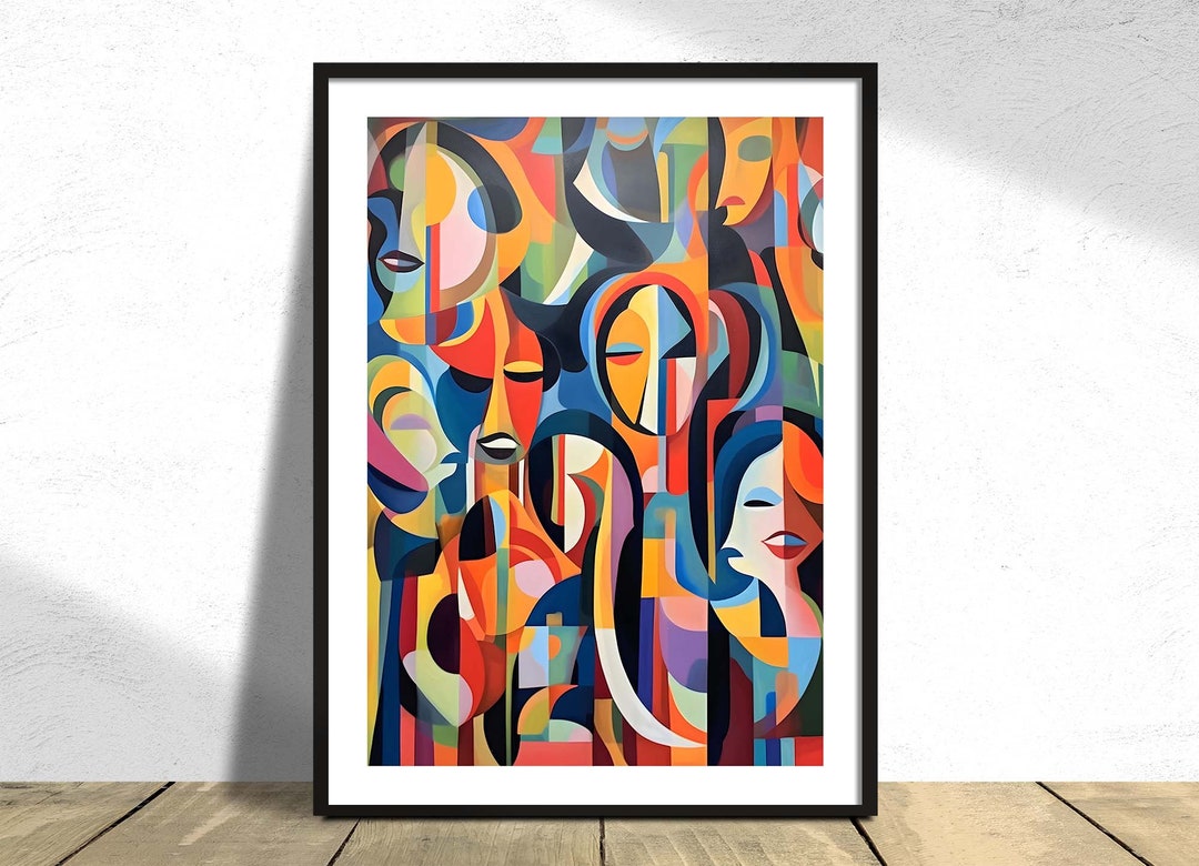Colorful Figures | Graphic Art, Figures Poster, Abstract Colorful ...