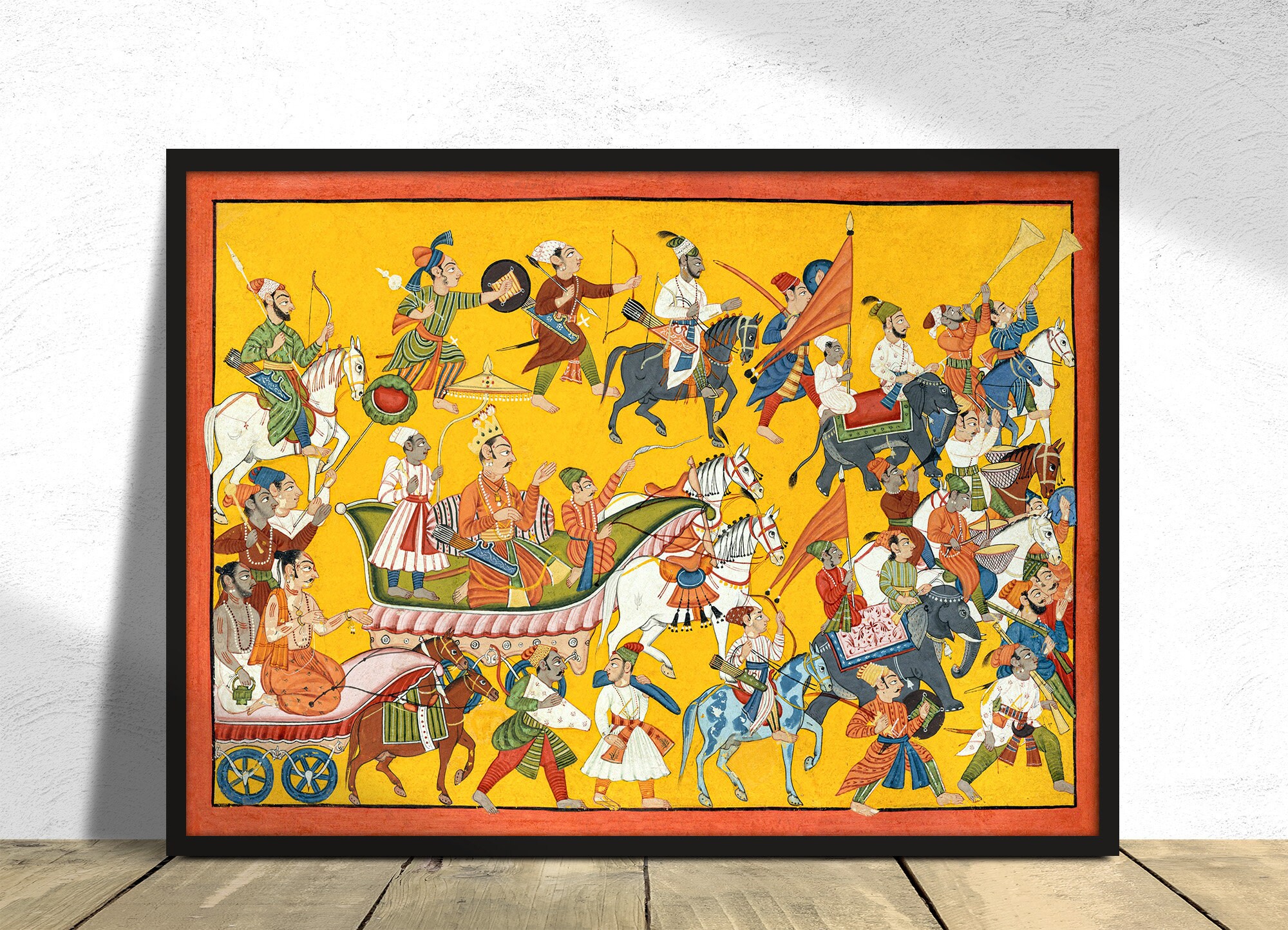 King Dasaratha and His Retinue Proceed to Rama's Wedding: | Etsy