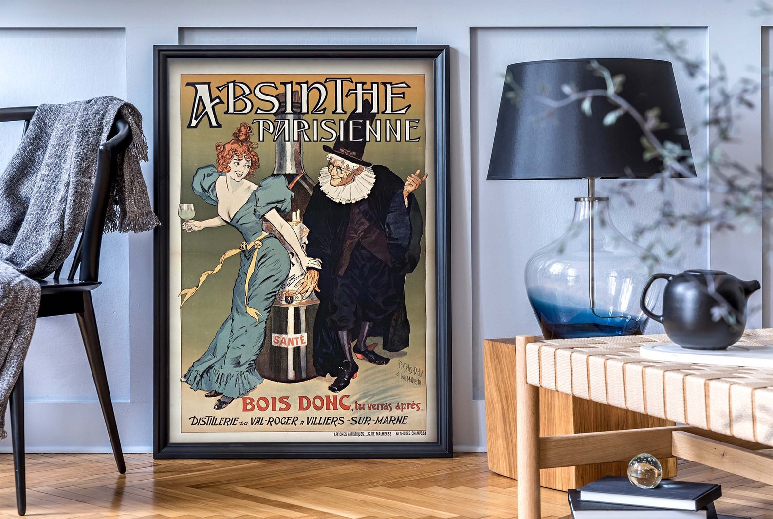 Absinthe Parisienne I Advertising Poster Bar Kitchen - Etsy
