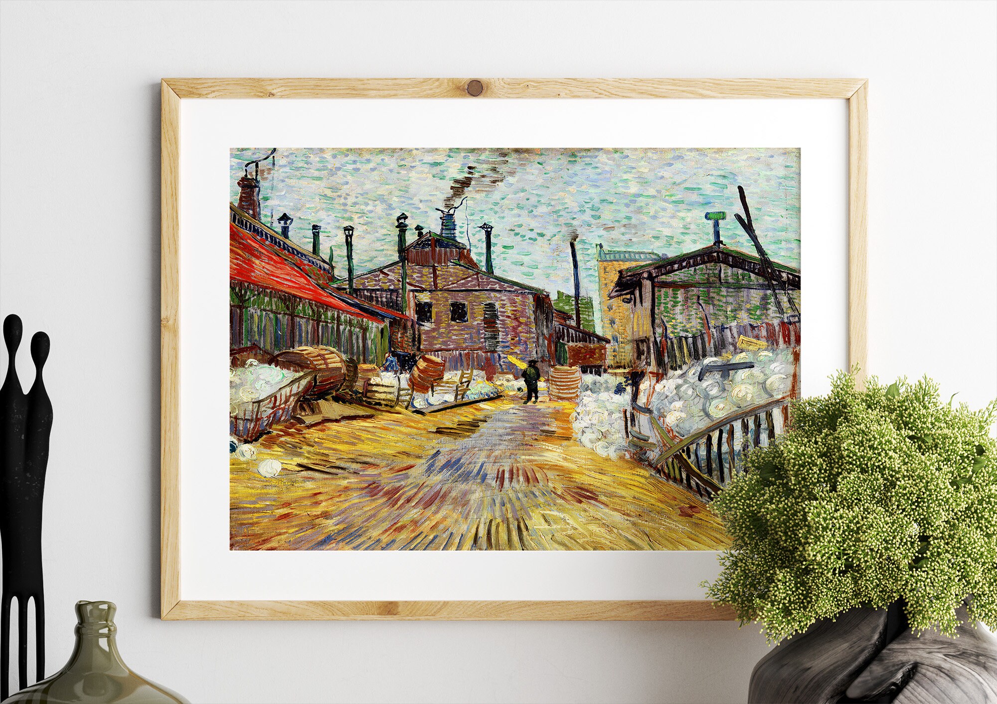 The Factory - Vincent Van Gogh | Vintage Print, Poster Reproduction ...