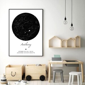 Printed Custom Sky Map Stars Star Big Personalized Poster A Lot of ...