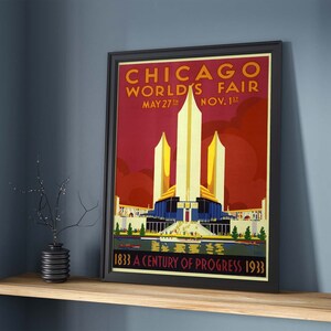 Chicago World's Fair, a Century of Progress, Expo Poster, 1933 Itravel ...