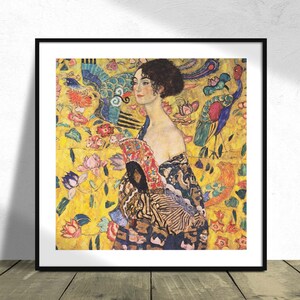 Lady With Fan - Gustav Klimt | Classic Art, Austrian Nouveau Style ...
