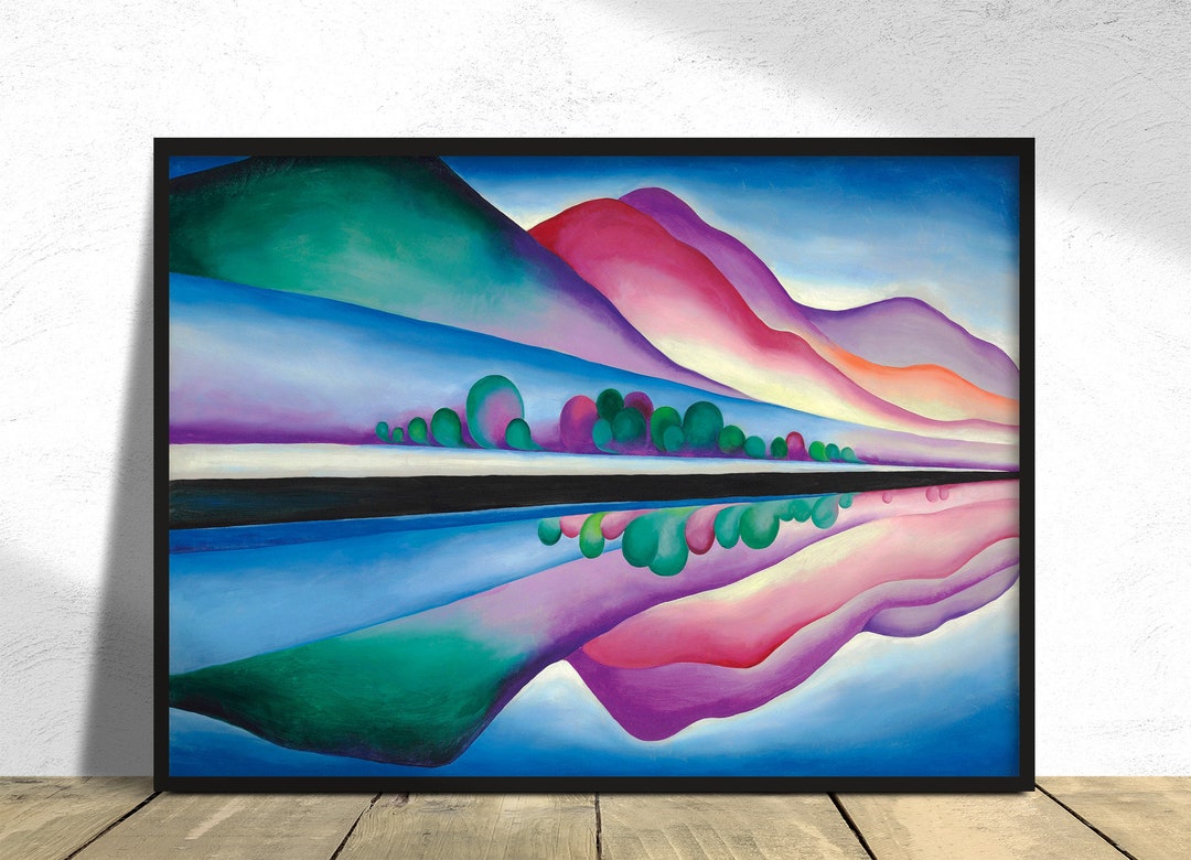Lake George Reflection Georgia Okeeffe American Art - Etsy