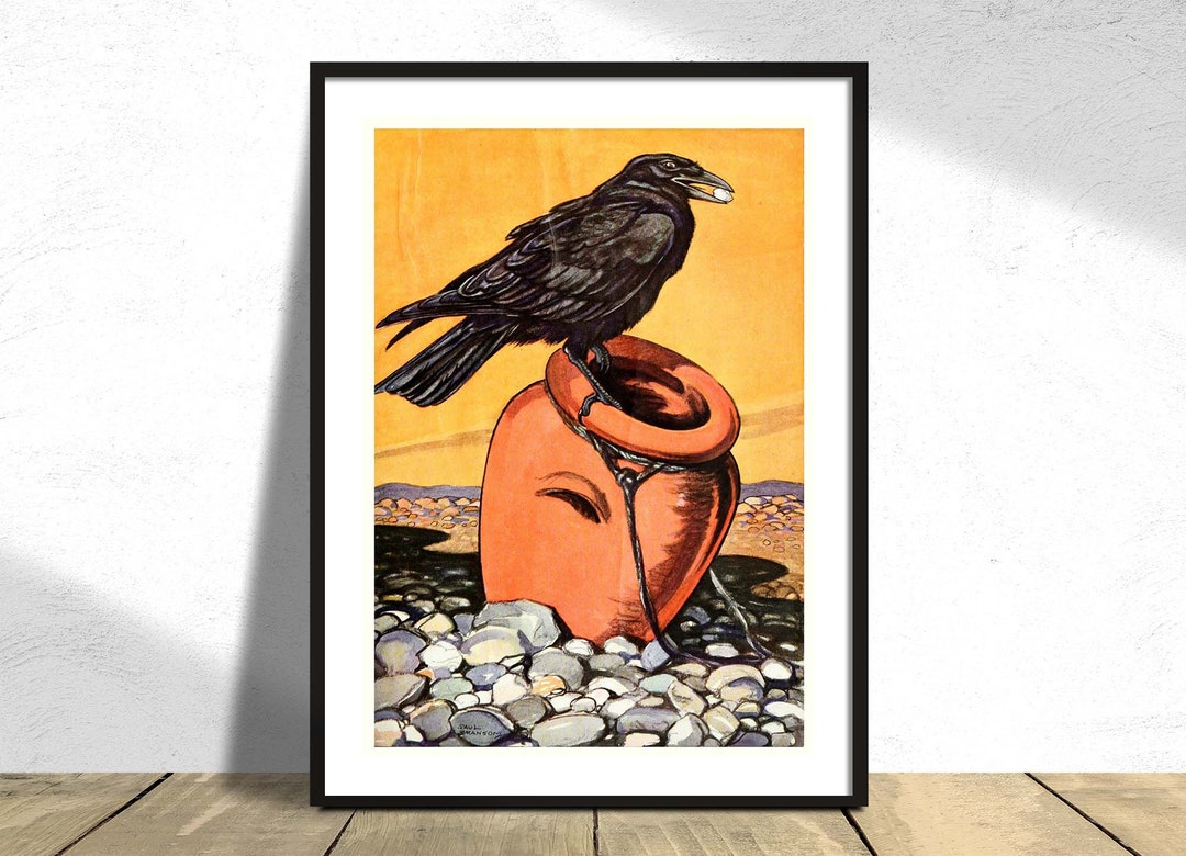 The Crow and the Water Jar - an Argosy of Fables - Paul Bransom ...