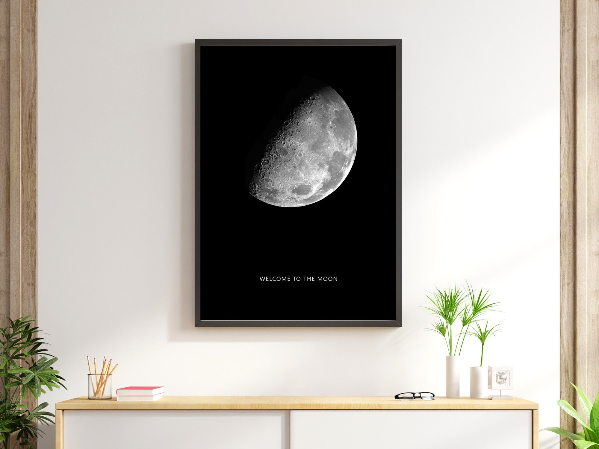 Moon Poster - Quote Moon Photography Print Art Universe Poster and ...