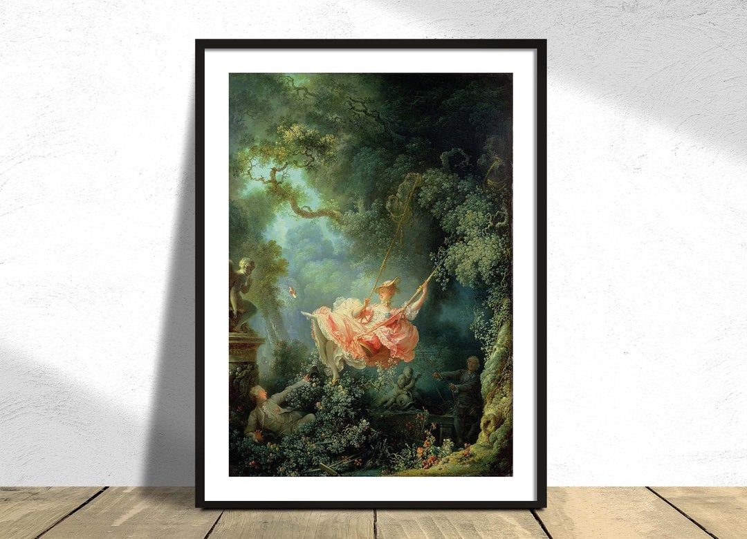 The Swing - Jean-honoré Fragonard | French Rococo, Vintage Art, Poster ...