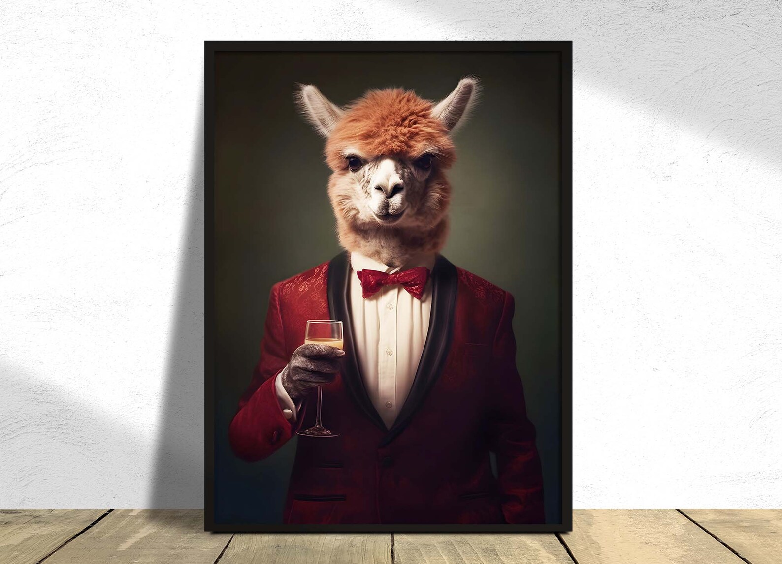 Alpaca in a Suit | Graphic Art, Alpaca Poster, Funny Poster, Abstract ...
