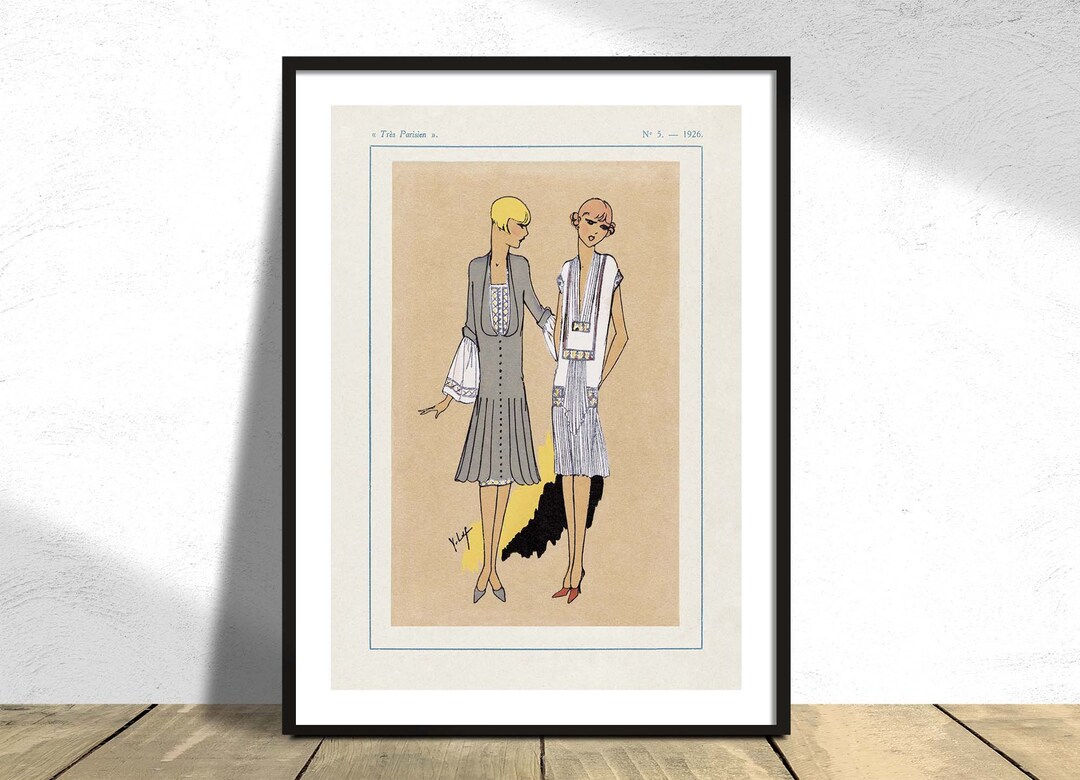 Flapper Dresses | Fashion Show, Woman Illustration, Art Nouveau Print ...