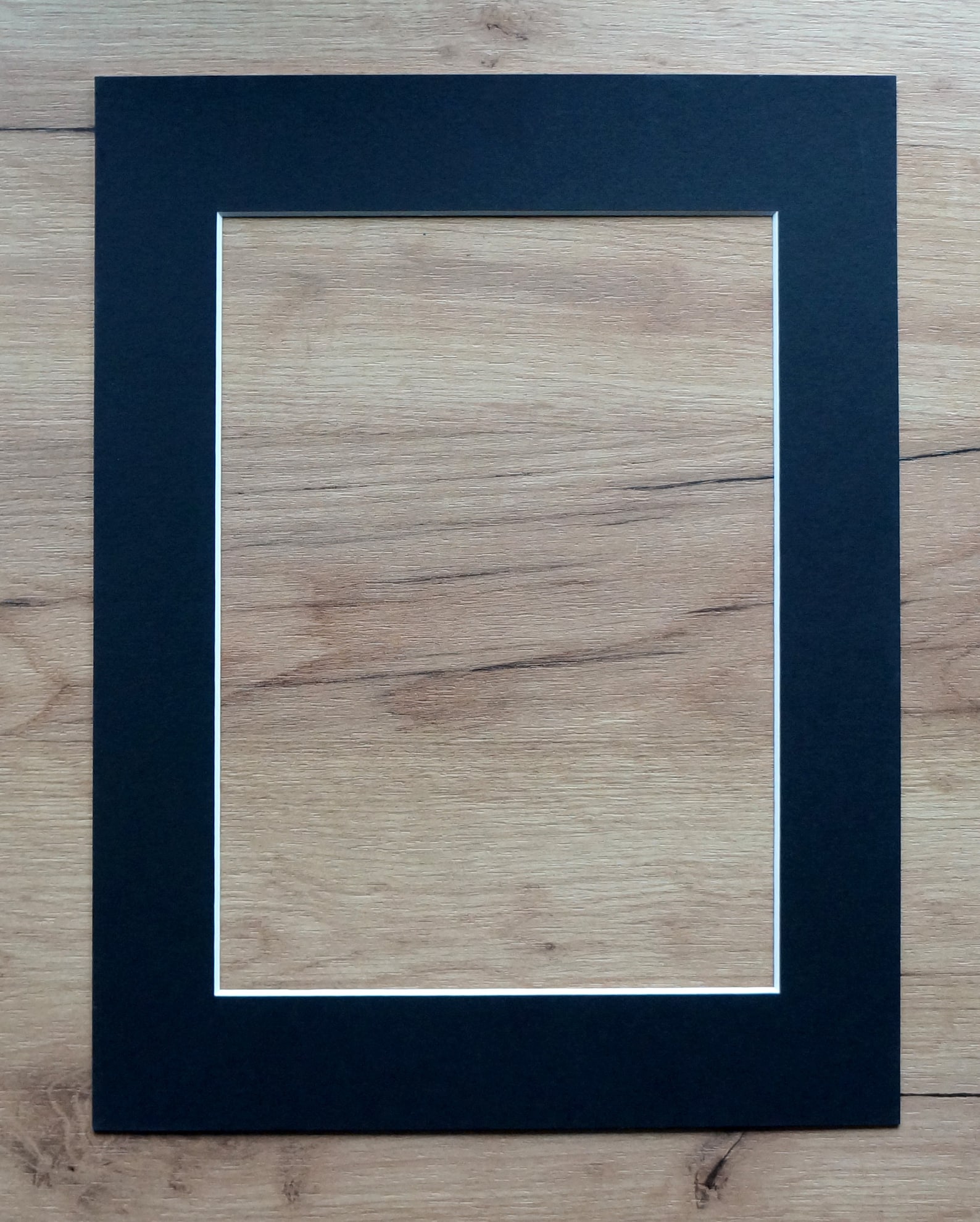 Custom Size Mat Board for Frame / Picture Mount, Black Matte, White ...