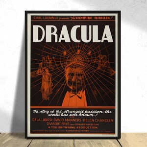 Dracula - Film Poster | Advertisement Poster, Print Reproduction, Old ...