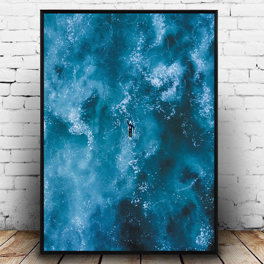 Surfer Sea Ocean Printed Poster Surf Posters Waves Art Print - Etsy