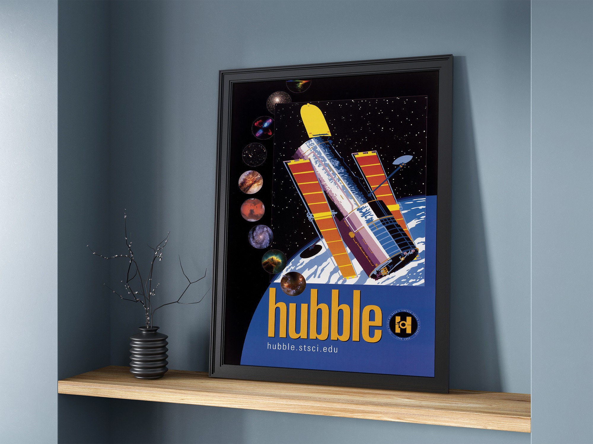 Hubble Space Telescope - NASA Poster I Space Print, Nursery Room Decor ...