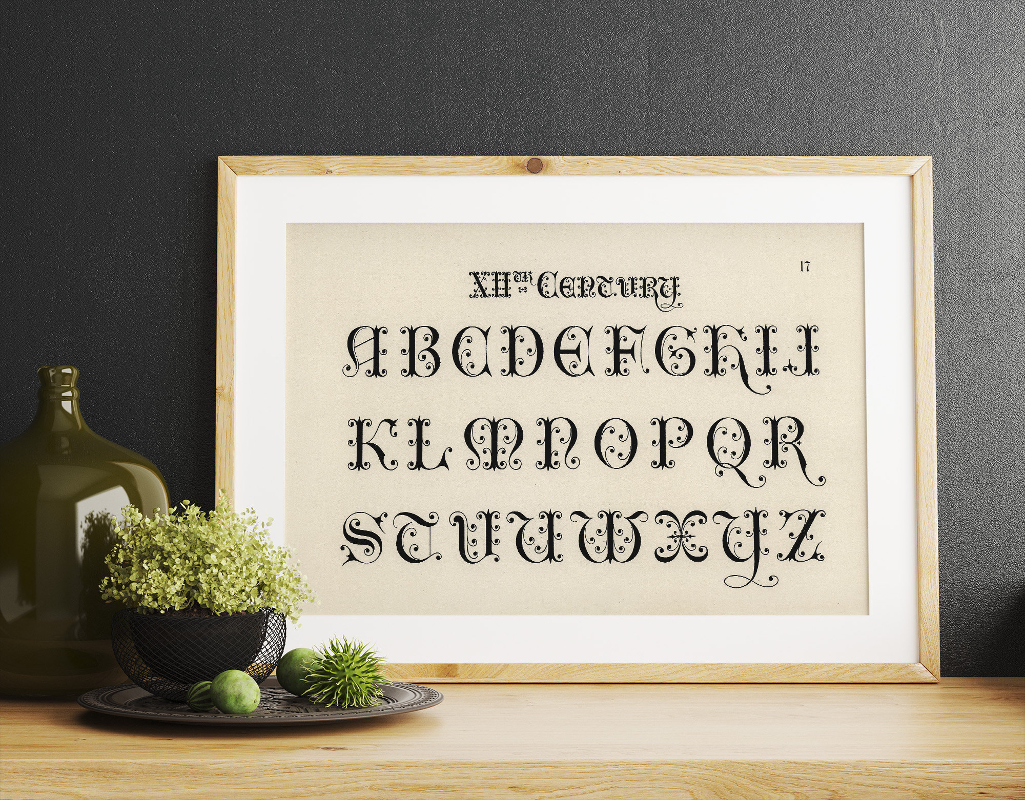 12th-century Calligraphy Fonts From Draughtsman's - Etsy