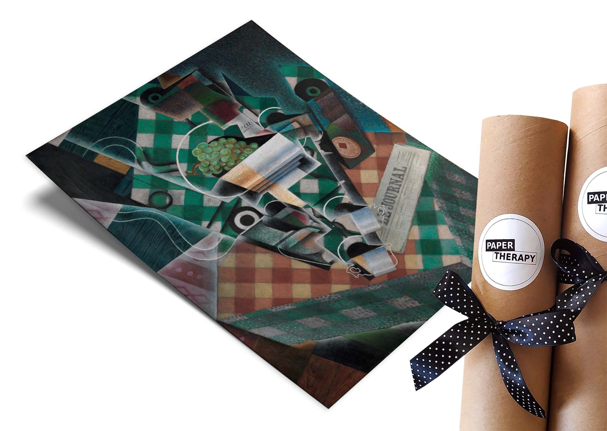 Still Life With Checkered Tablecloth Juan Gris Vintage - Etsy