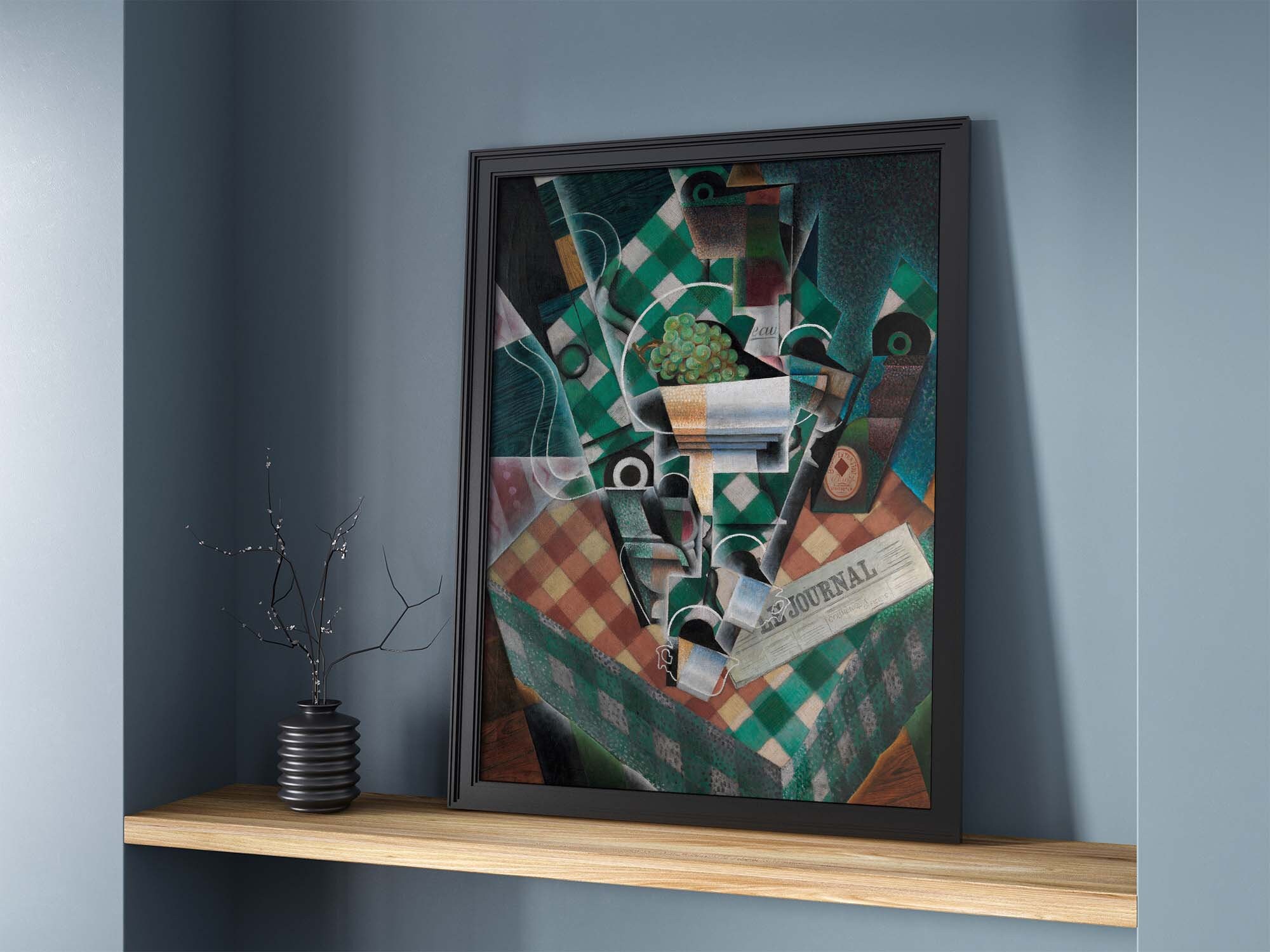 Still Life With Checkered Tablecloth Juan Gris Vintage - Etsy
