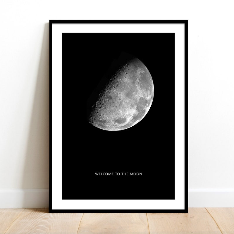 Moon Poster - Etsy