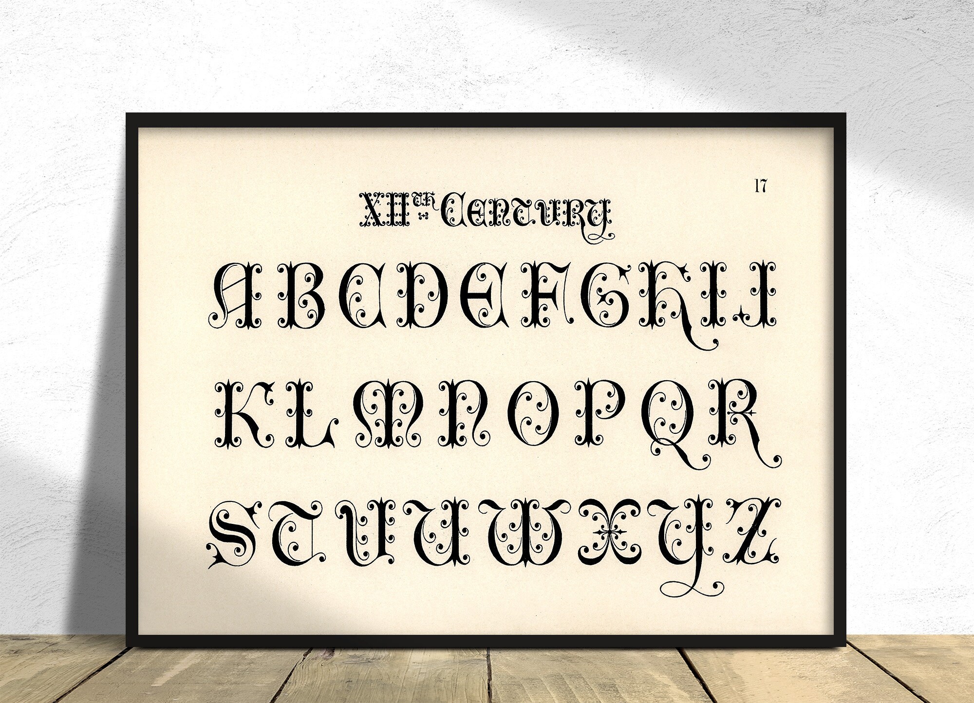 12th-century Calligraphy Fonts From Draughtsman's - Etsy