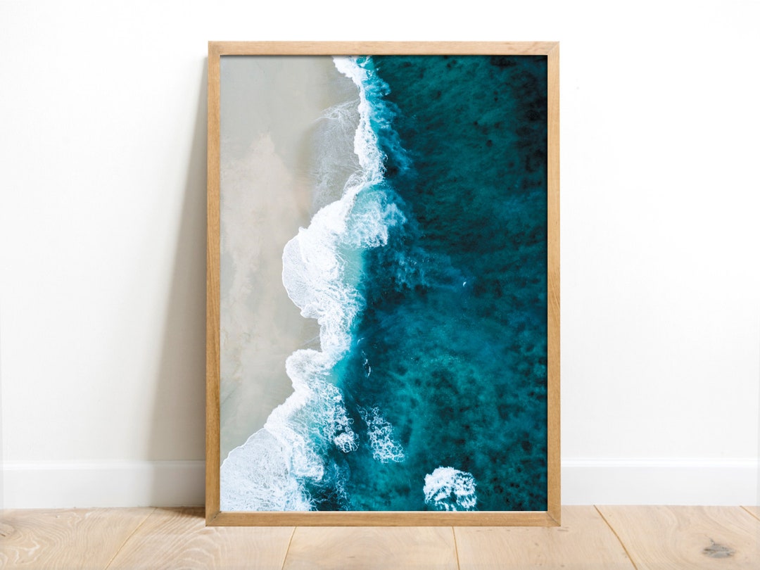 Ocean Waves Beach Printed Poster Wallposter Posters Wallgallery Art ...
