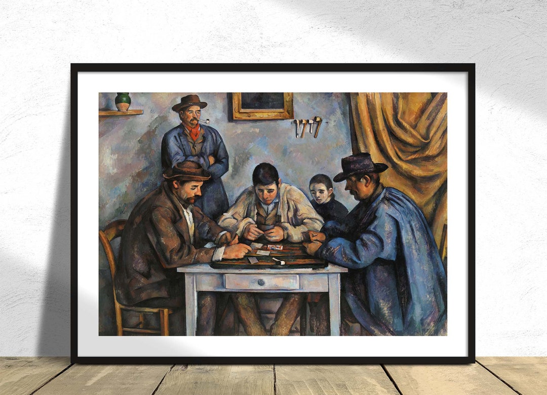 The Card Players (les Joueurs De Cartes) - Paul Cézanne | Vintage Print ...