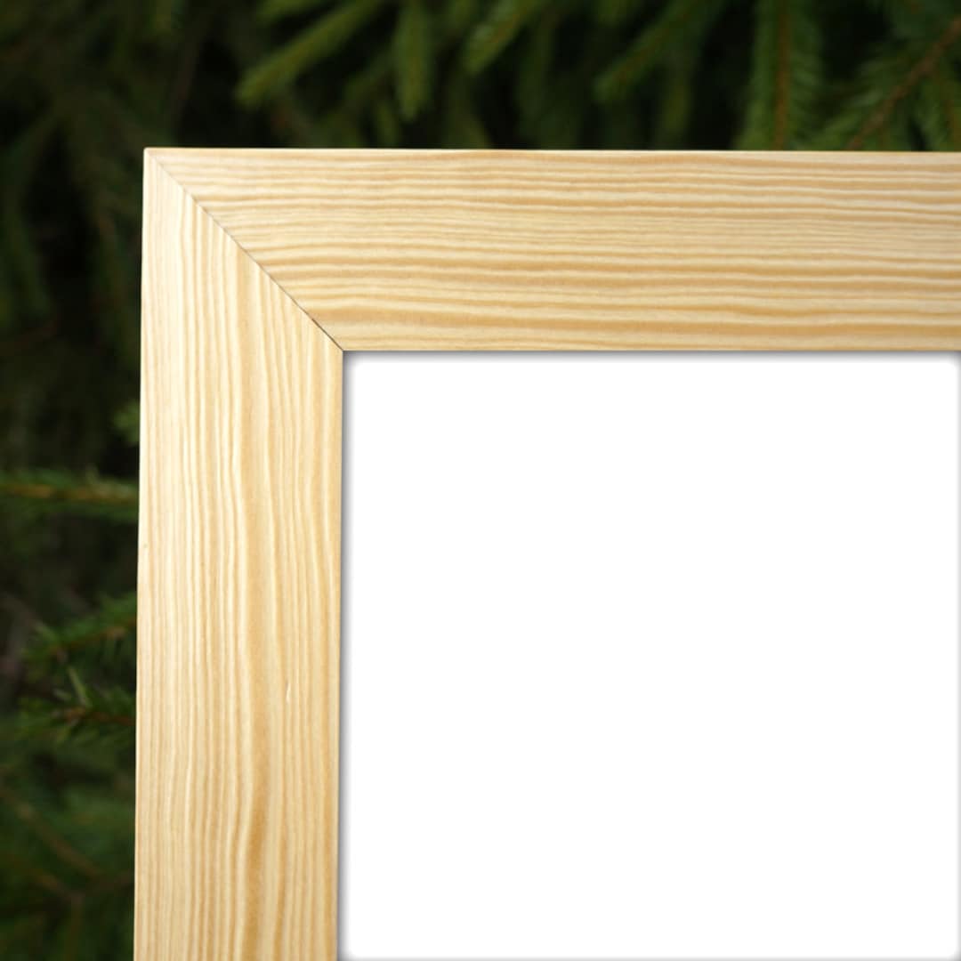 Natural Wood Frame - 3 Colors: Natural, Black, Walnut. Any Size 70x100 ...