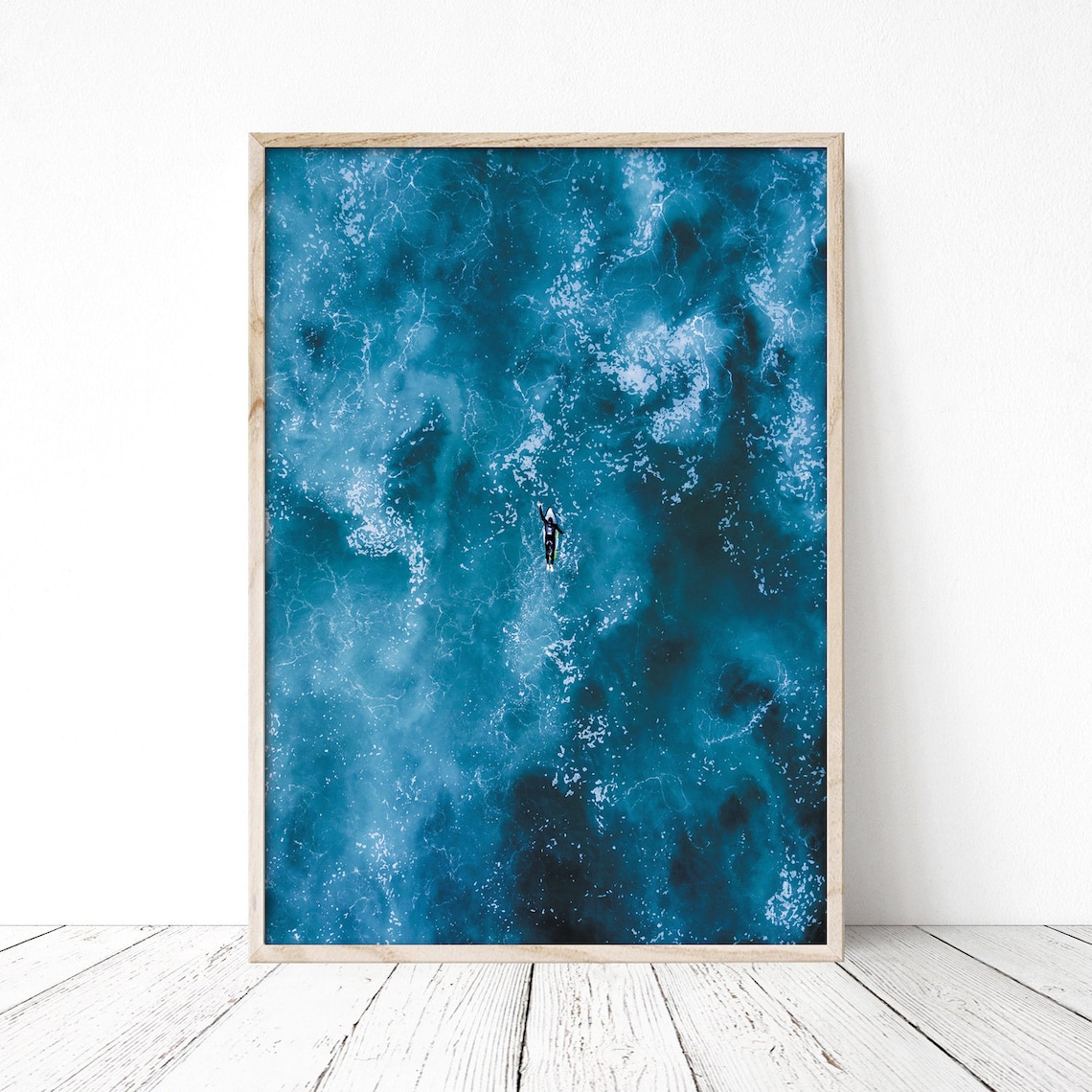 Surfer Sea Ocean Printed Poster Surf Posters Waves Art Print Decoration ...