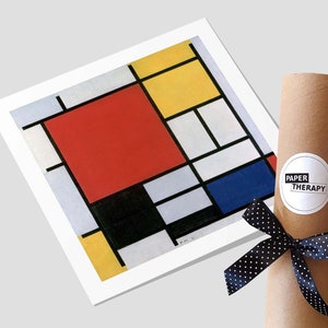 Composition With Red, Yellow, Blue and Black - Piet Mondrian I Square ...