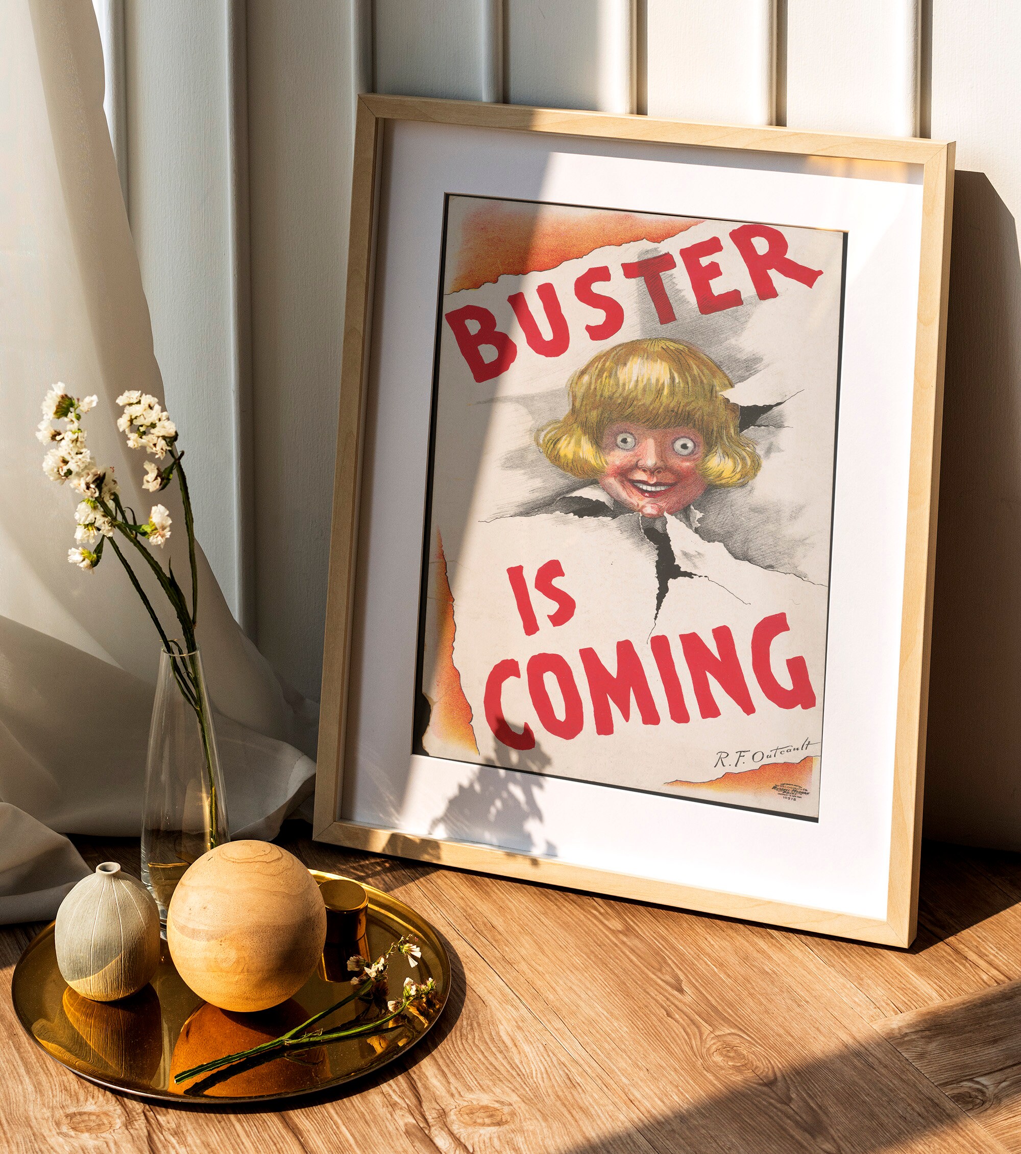 Buster is Coming Advertisement Poster Print Reproduction - Etsy