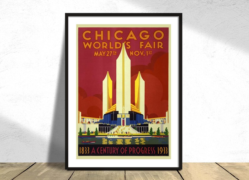 Chicago World's Fair, a Century of Progress, Expo Poster, 1933 Itravel ...