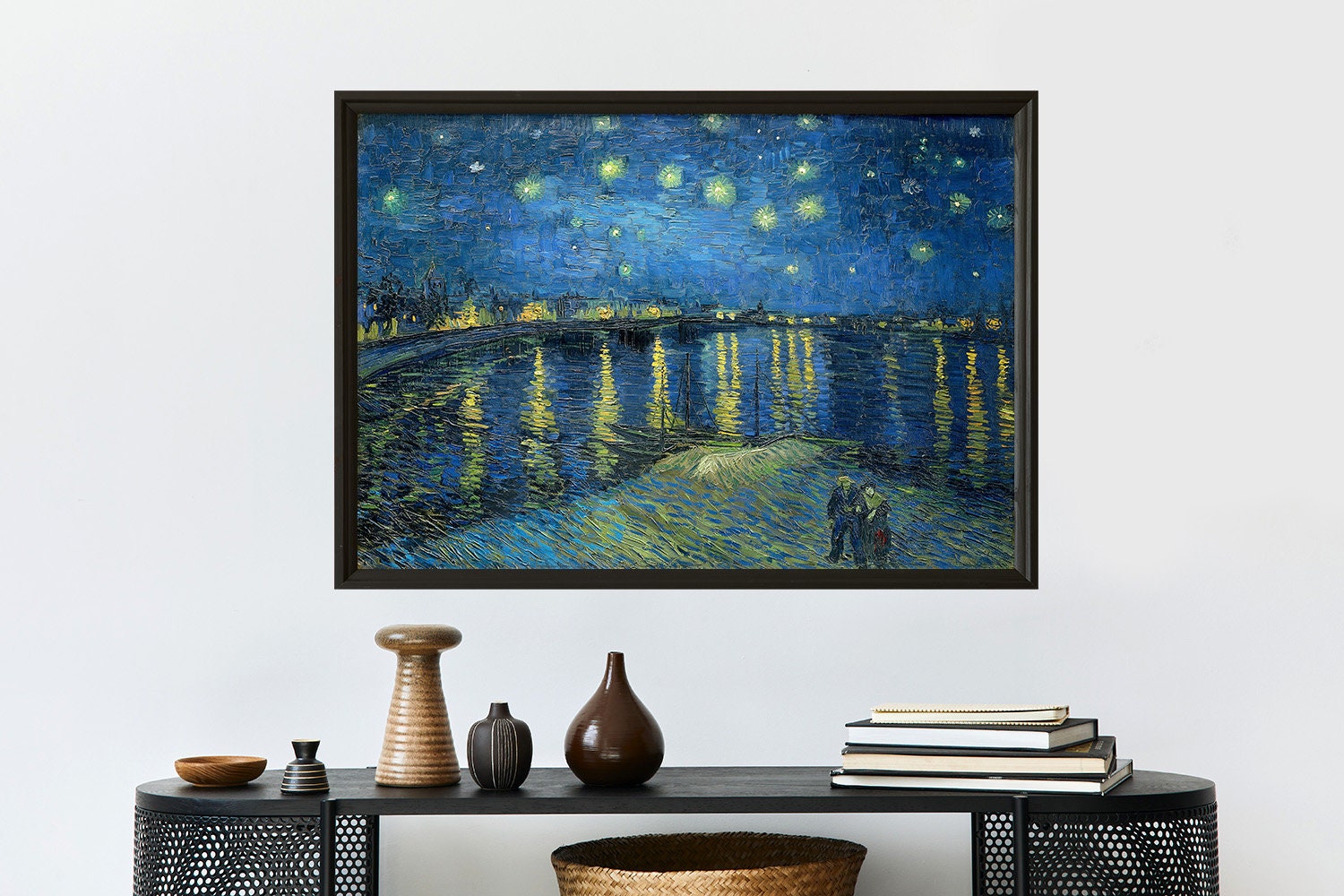 Starry Night Over the Rhone Vincent Van Gogh Vintage | Etsy
