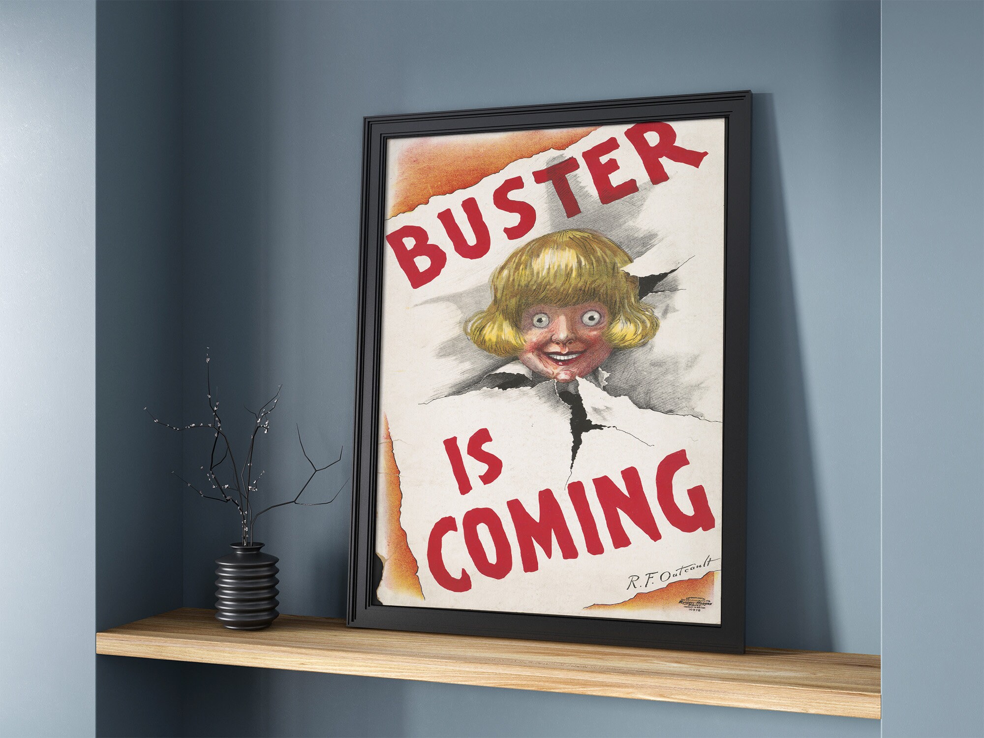 Buster is Coming Advertisement Poster Print Reproduction - Etsy