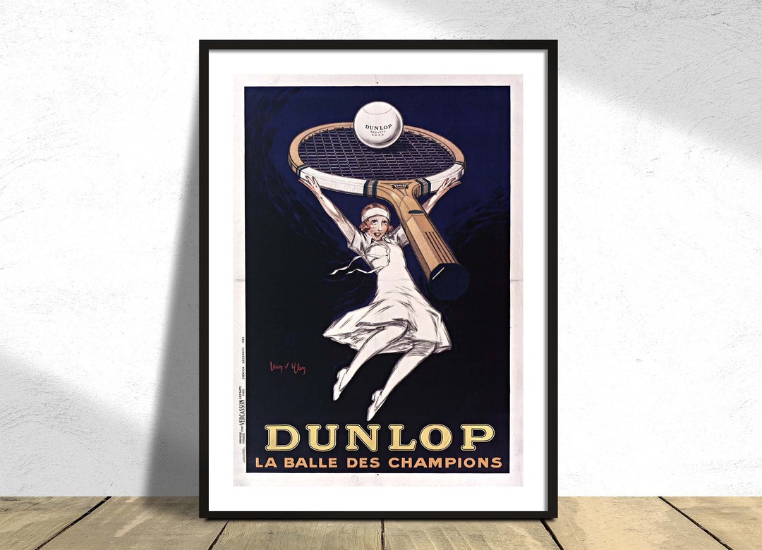 Dunlop, La Balle Des Champions - Jean D'ylen I Advertising Poster, Gift ...